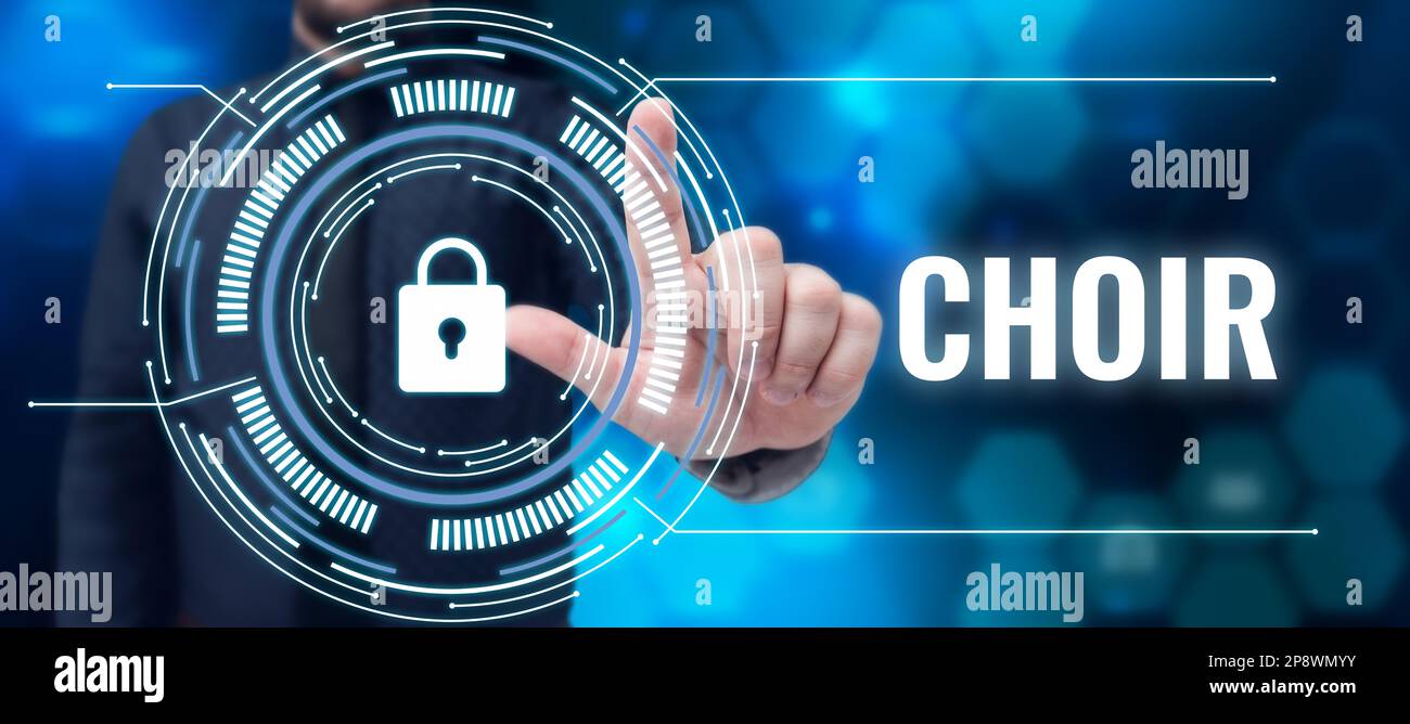 Conceptual display Choir. Business approach a group organized to ...