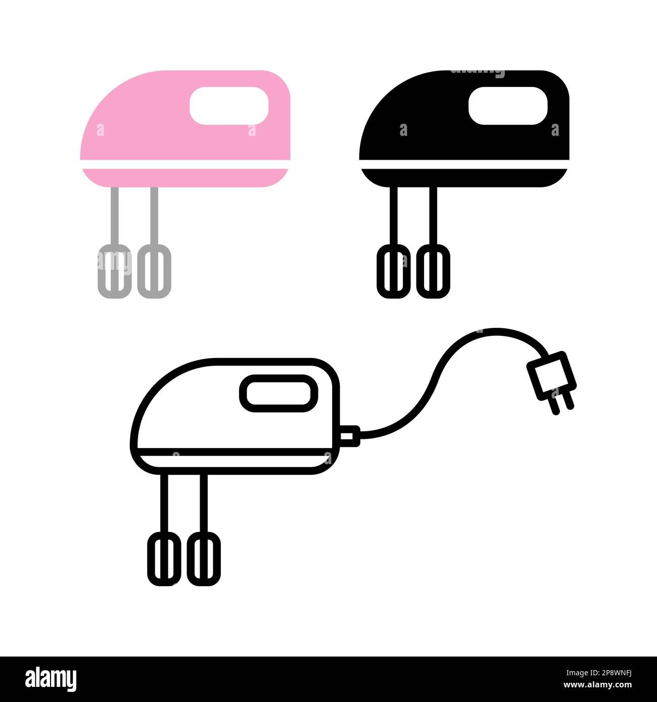 Electrical hand mixer illustration Stock Vector Image & Art - Alamy