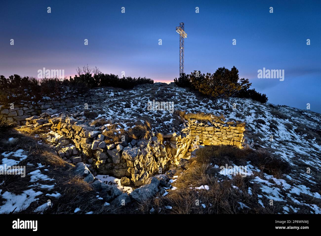 Monte Maggio by night: the trenches of the Great War and the large ...