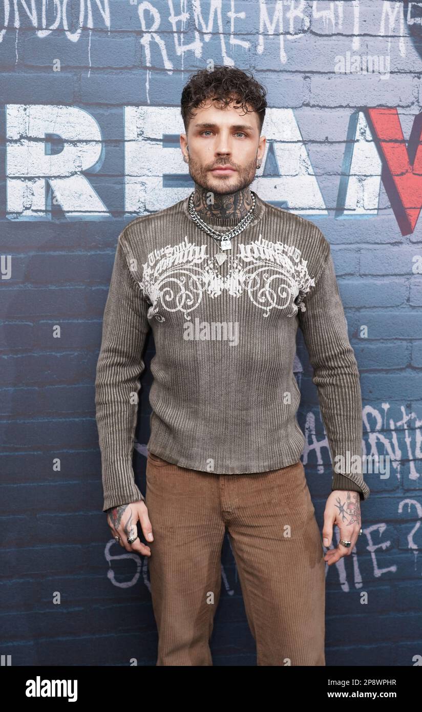 Declan Doyle arrives for the gala screening of Scream 6 at Odeon West ...