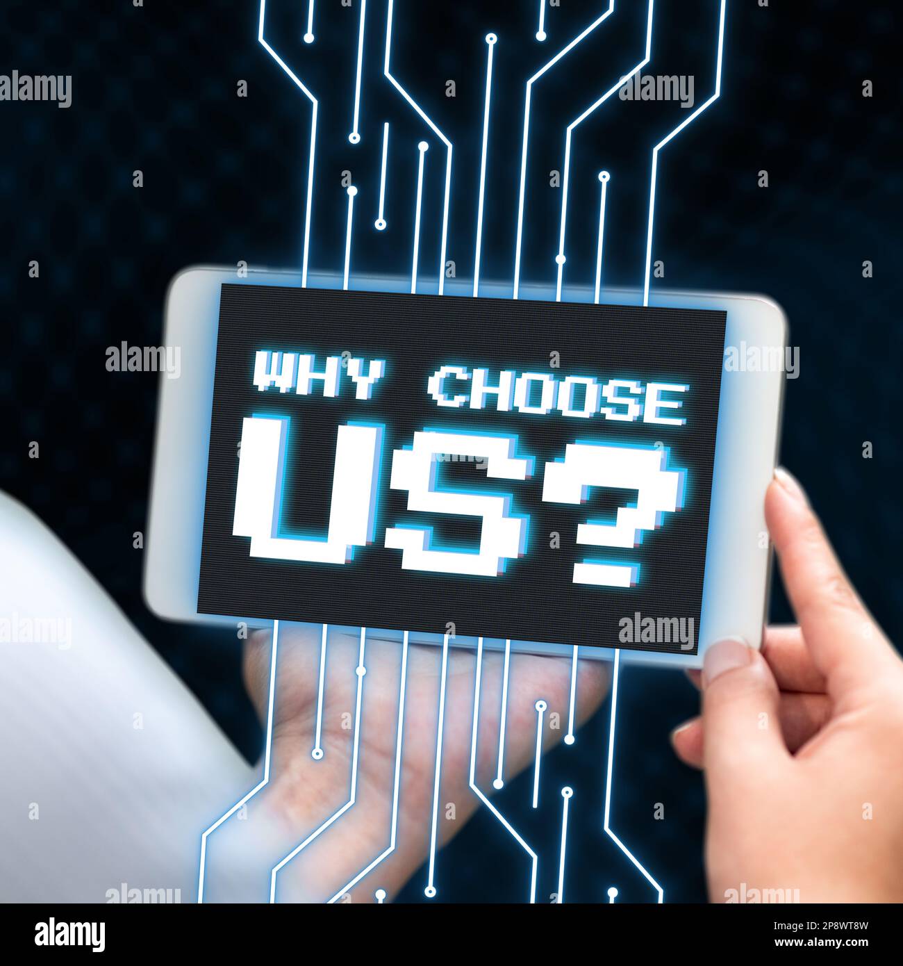 Inspiration showing sign Why Choose Us. Business overview Reasons for ...