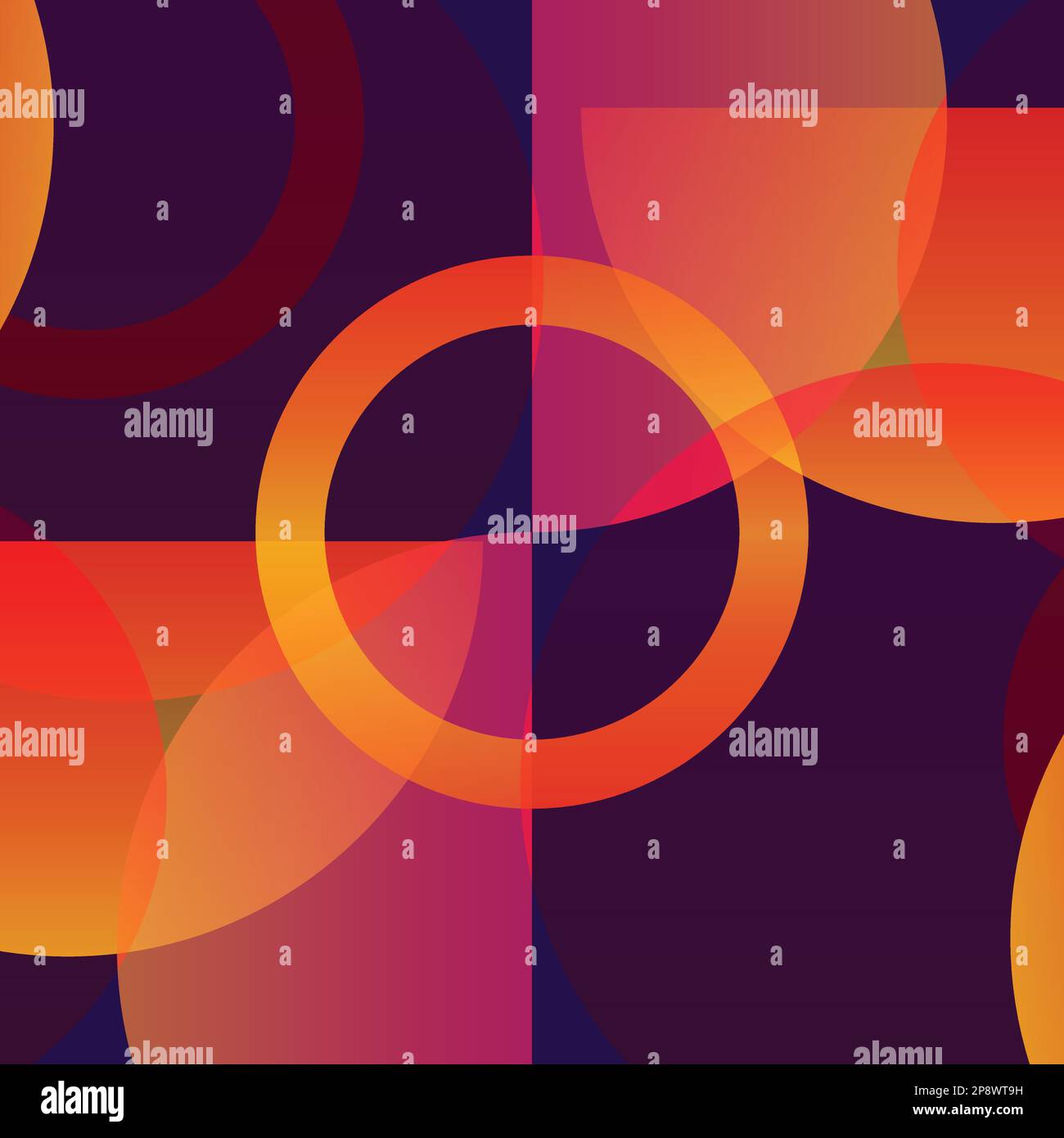 Gradient Circle Overlapping Layer Background Vector Illustration