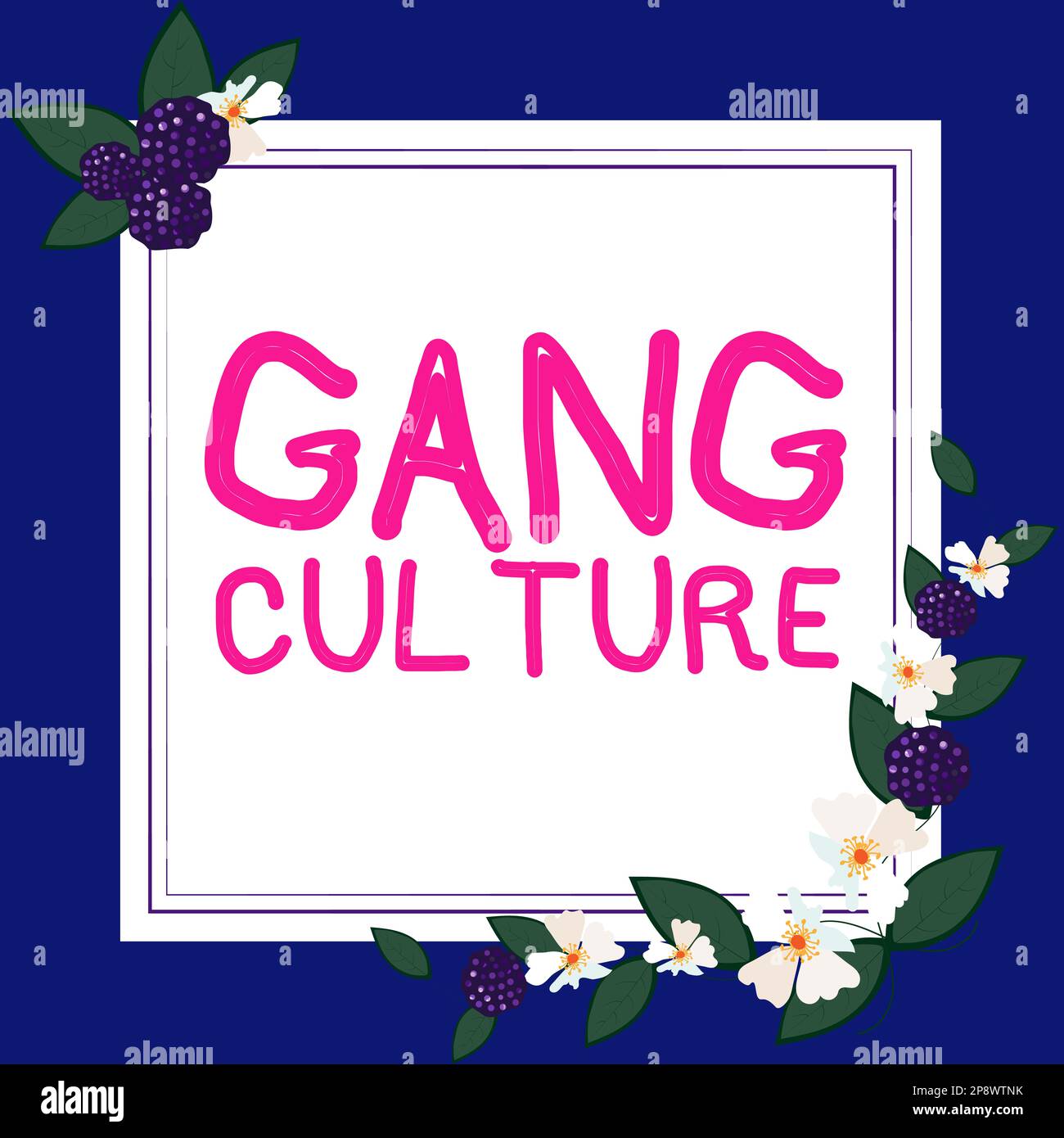 Sign displaying Gang Culture. Business concept particular organization of criminals or group of ...