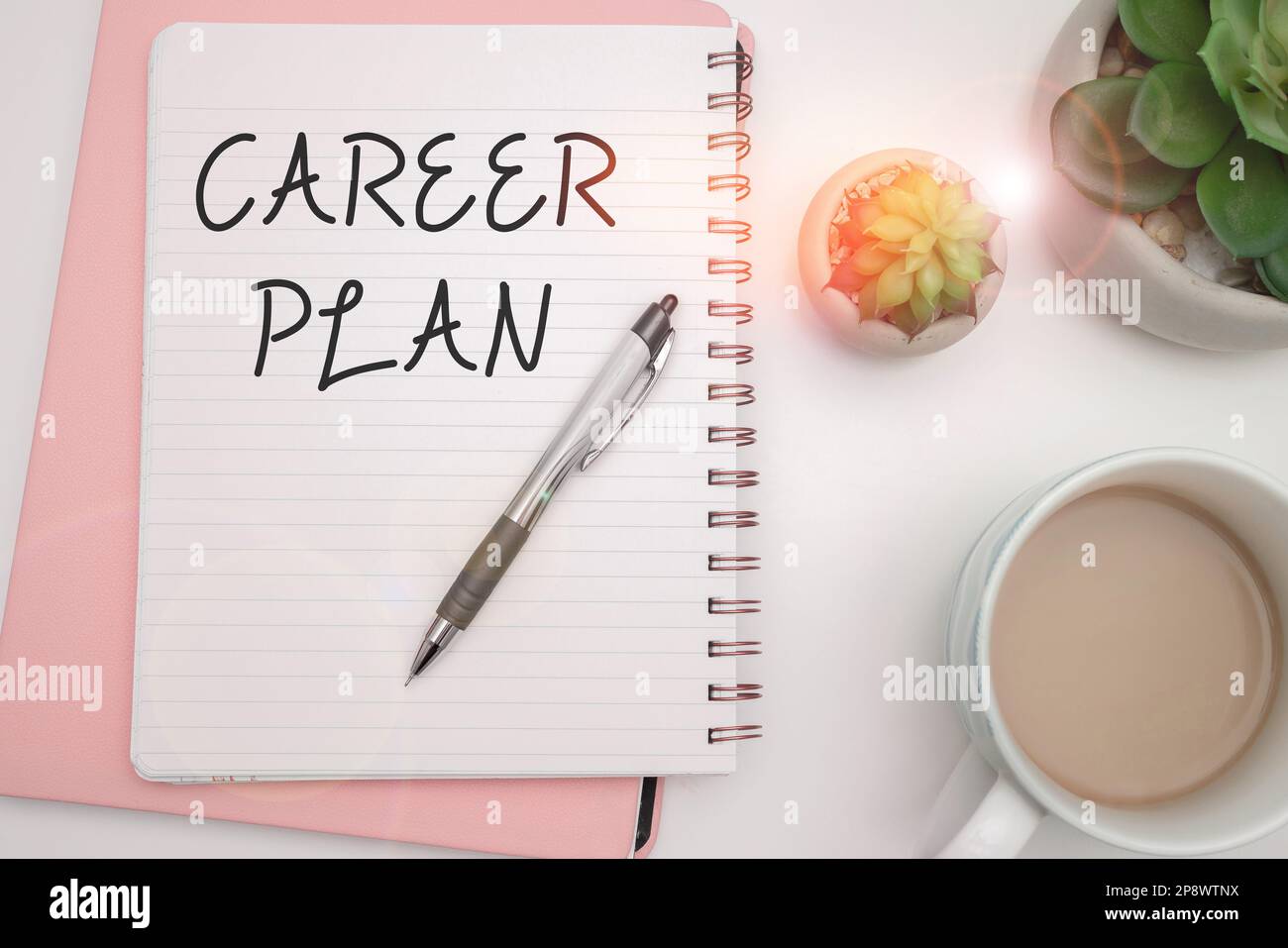 Text showing inspiration Career Plan. Business idea ongoing process ...