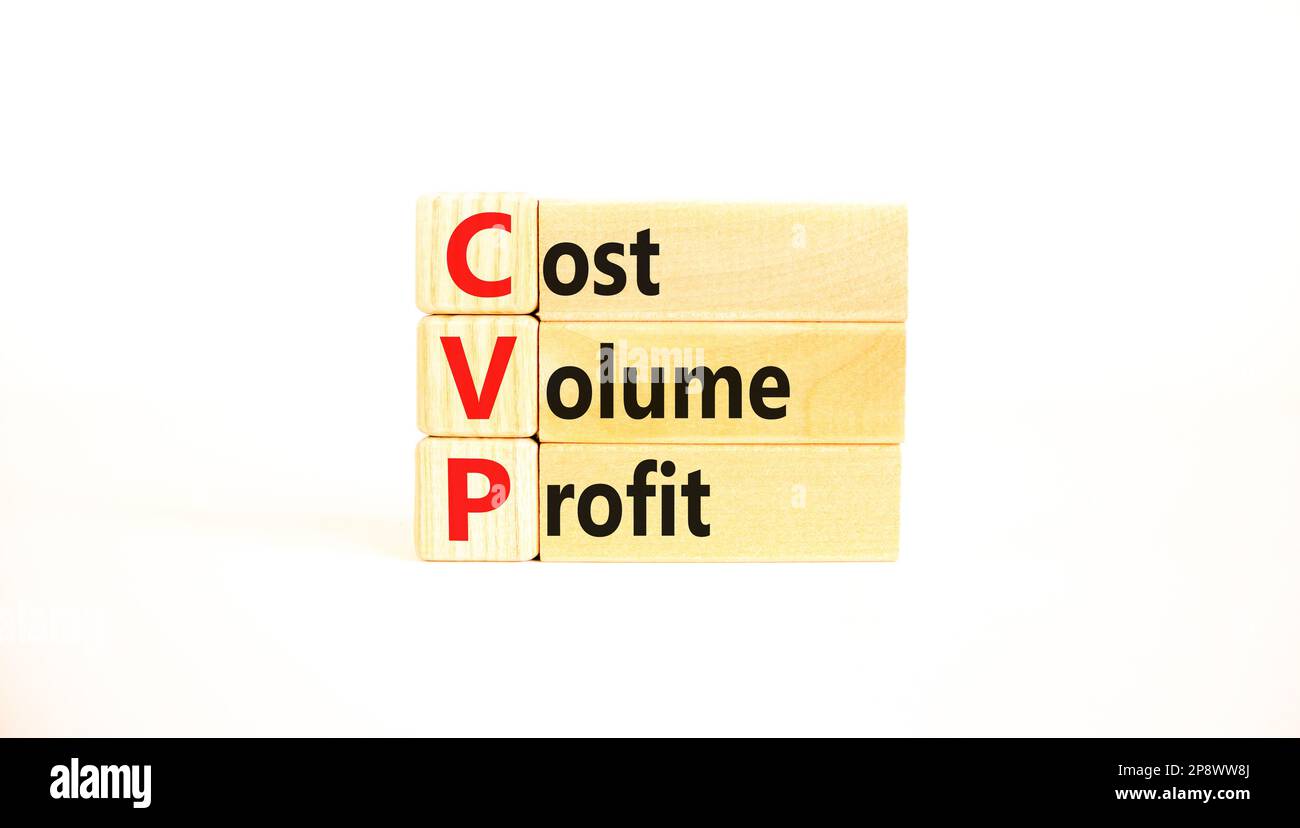 CVP cost volume profit symbol. Concept words CVP cost volume profit on ...