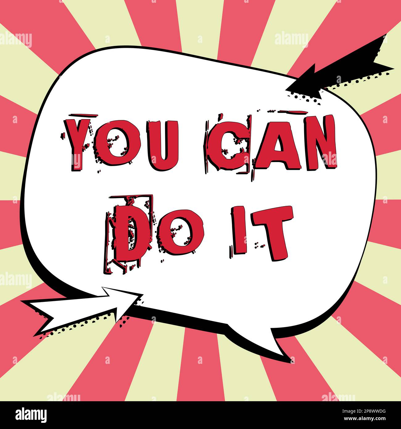 Hand writing sign You Can Do It. Conceptual photo Bring it On Believing ...