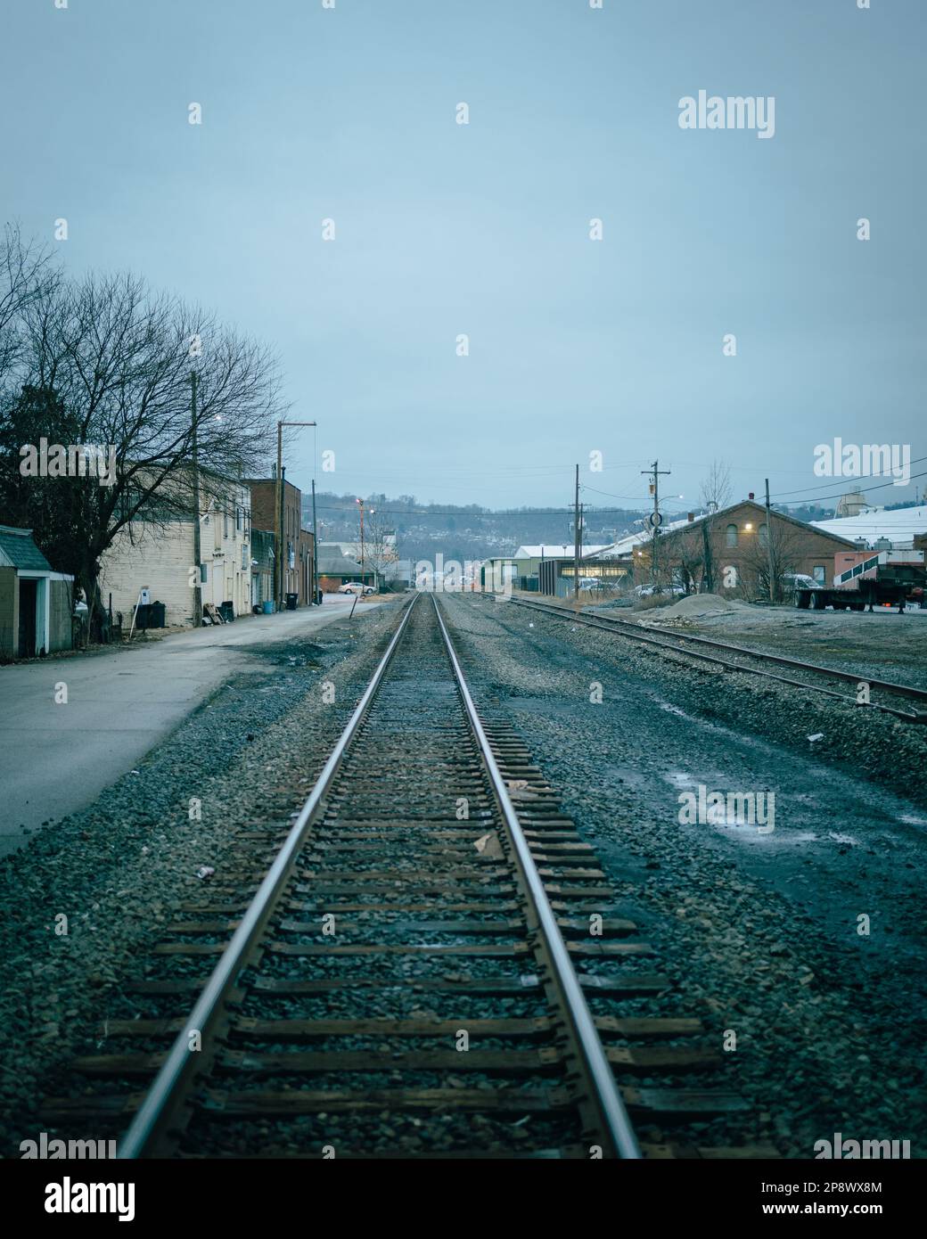 Railroad tracks, Charleroi, Pennsylvania Stock Photo - Alamy