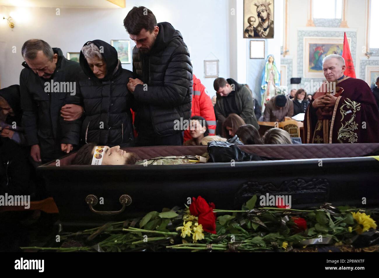 IVANO-FRANKIVSK REGION, UKRAINE - MARCH 09, 2023 - Participants of the ...