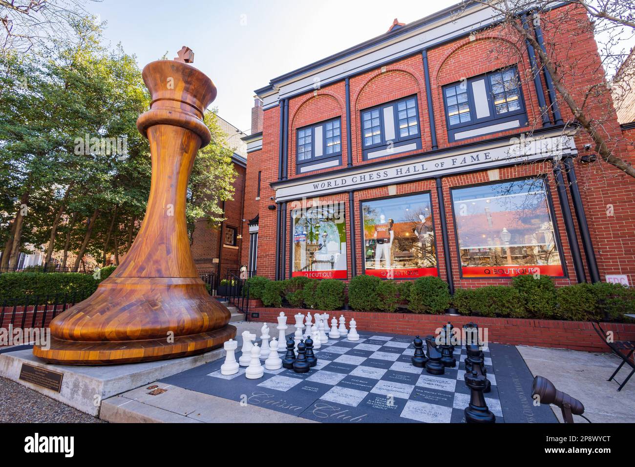 Missouri, FEB 23 2023 - Sunny view of the World Chess Hall of Fame ...