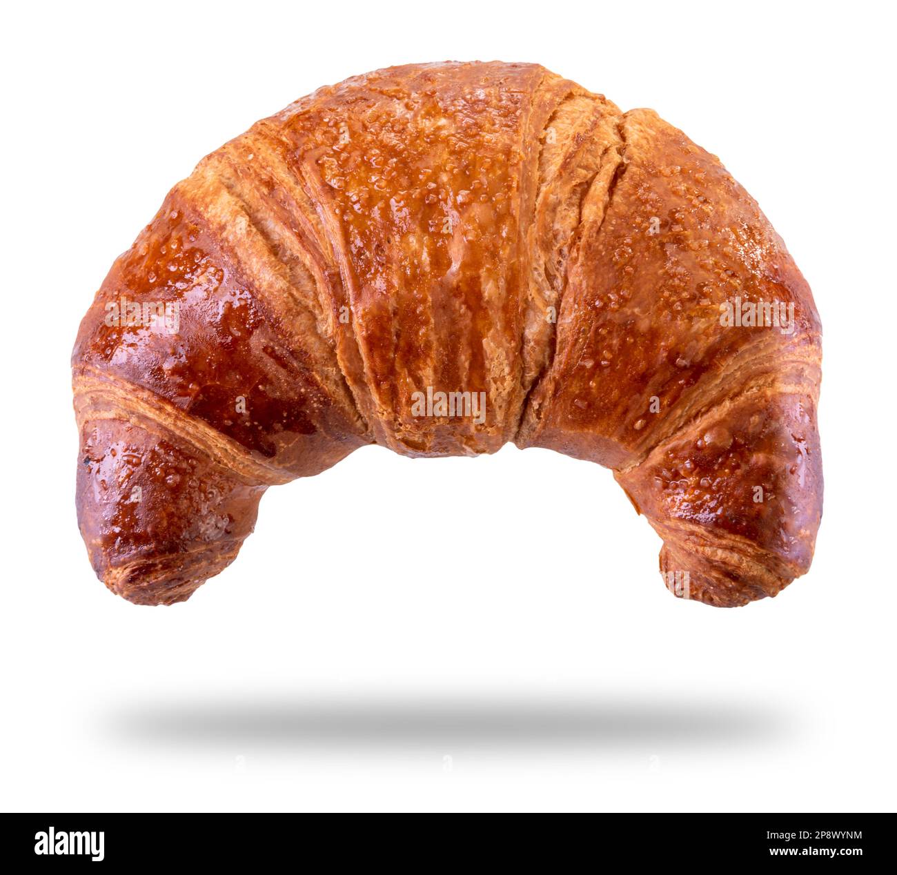 Plate tasty sweet croissant Cut Out Stock Images & Pictures - Alamy