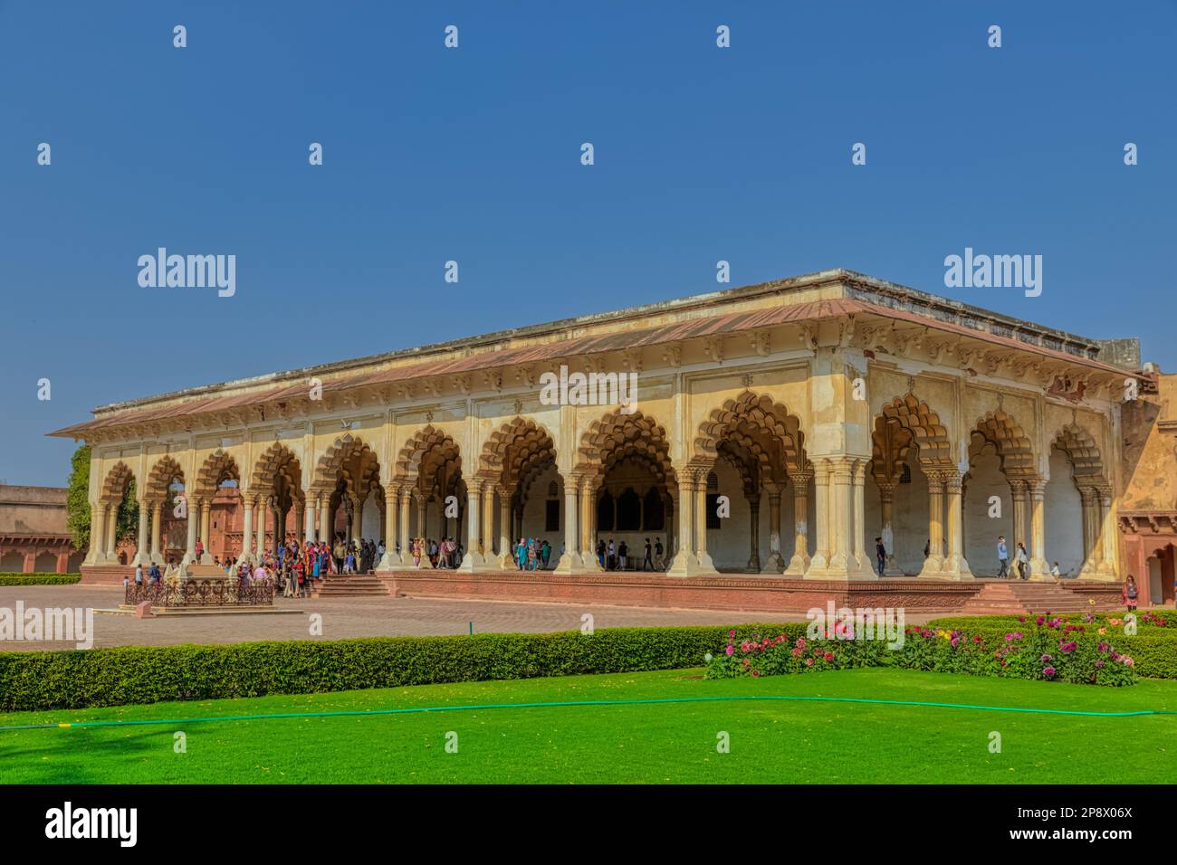 Arga fort public hall UNESCO World Heritage in India Stock Photo - Alamy