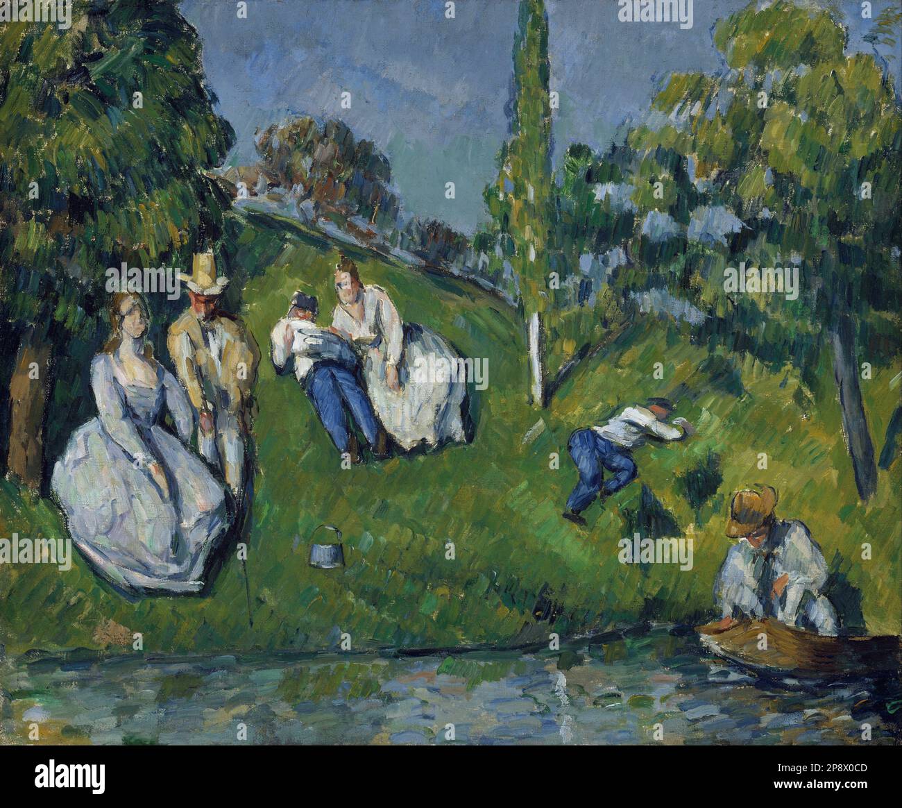 The Pond circa 1877 by Paul Cézanne Stock Photo - Alamy