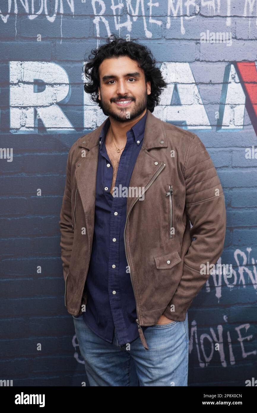 Kurran Pooni arrives for the gala screening of Scream 6 at Odeon West ...