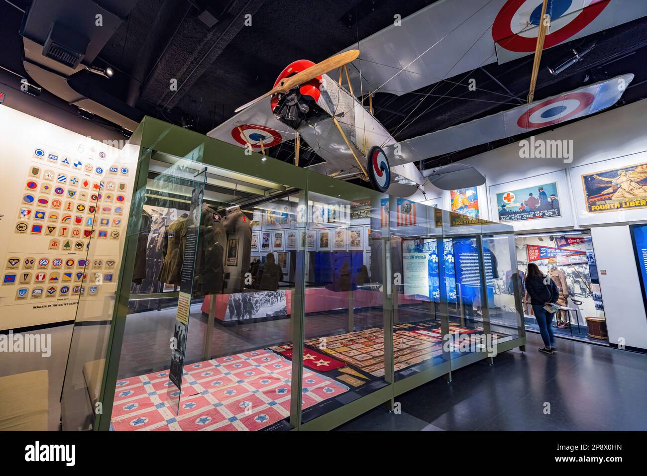 Missouri, FEB 25 2023 - Interior view of the National WWI Museum and ...