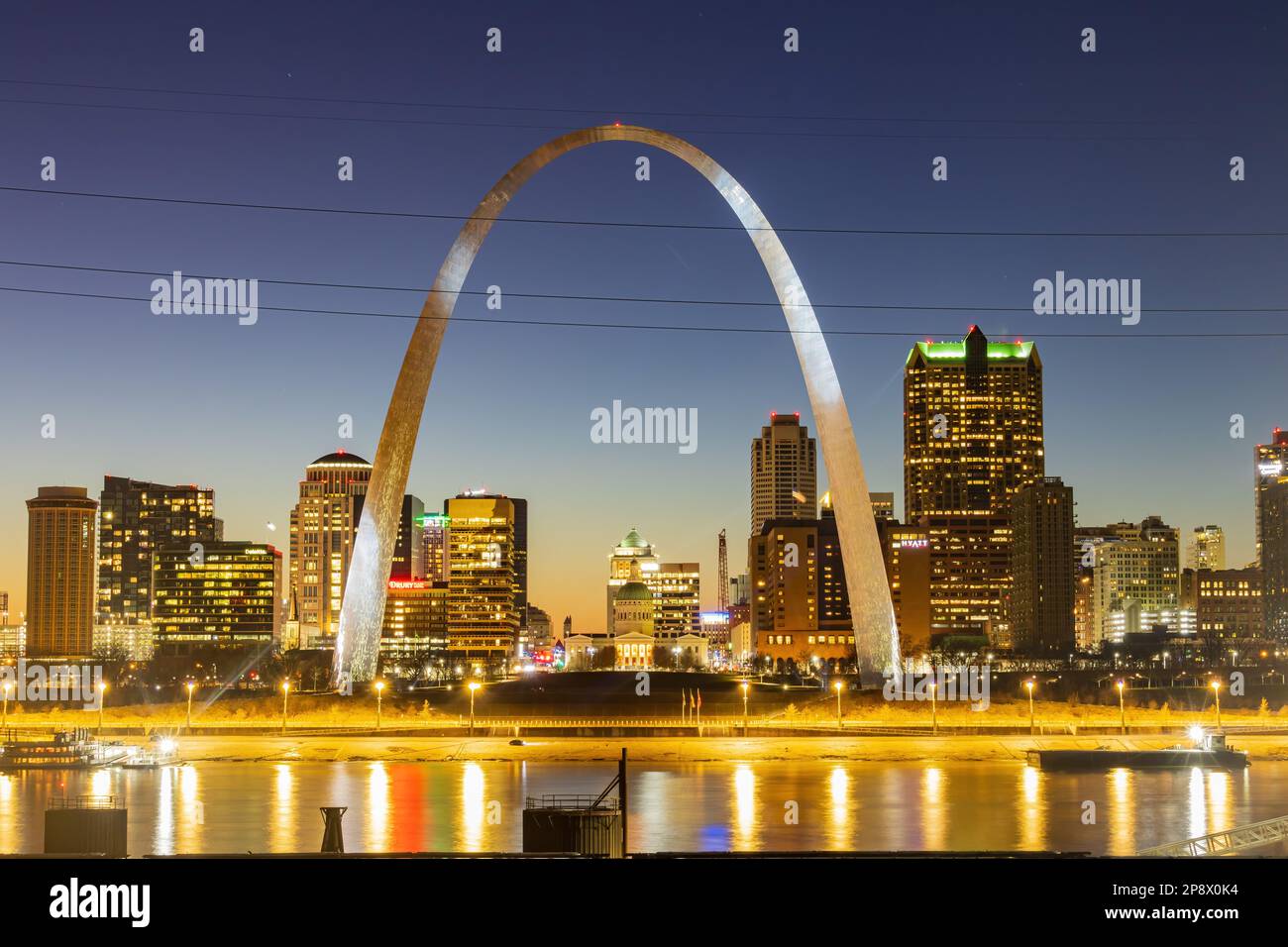 Night View From Gateway Arch