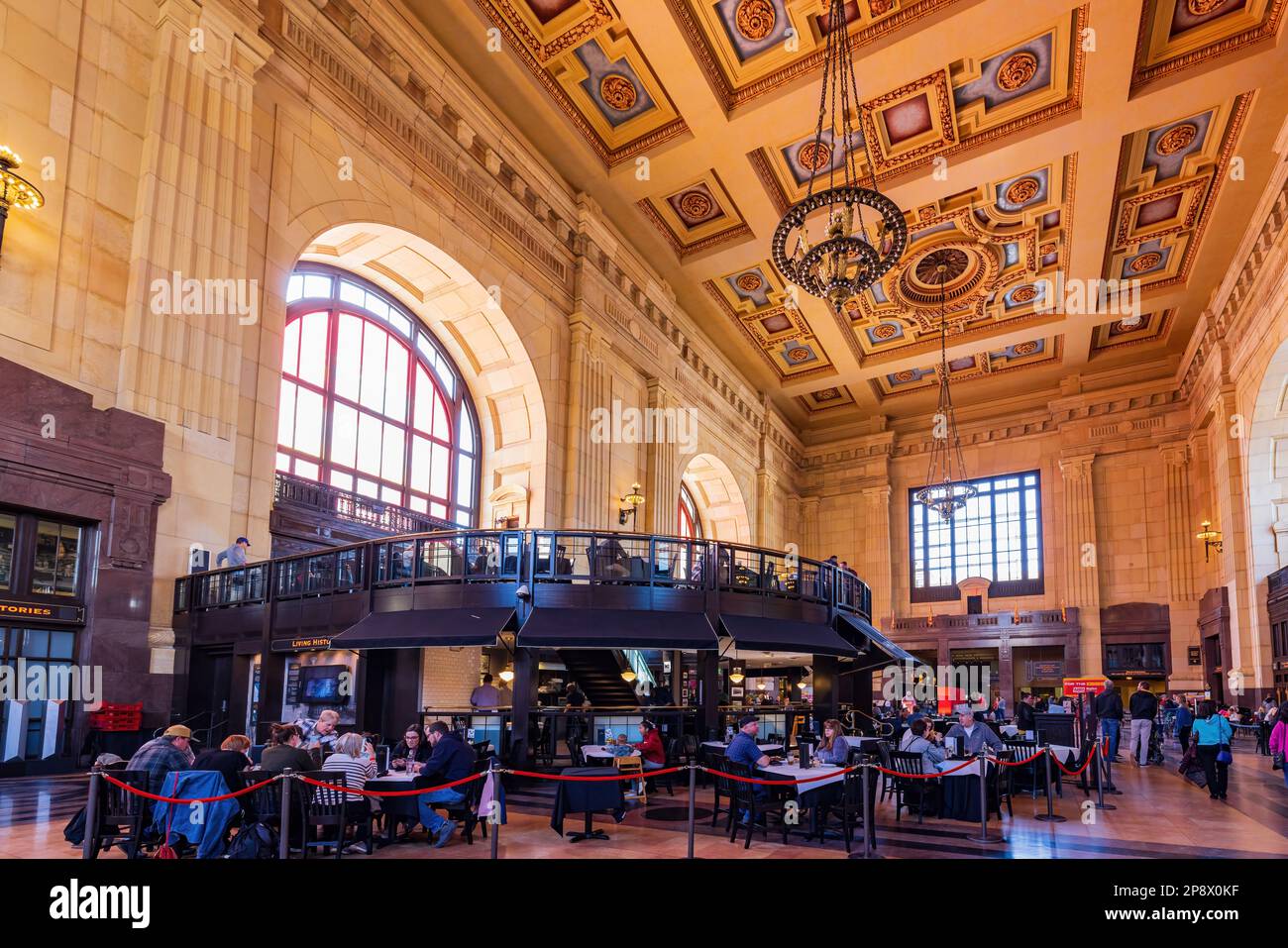Missouri, FEB 25 2023 - Interior view of The Union Station Stock Photo ...