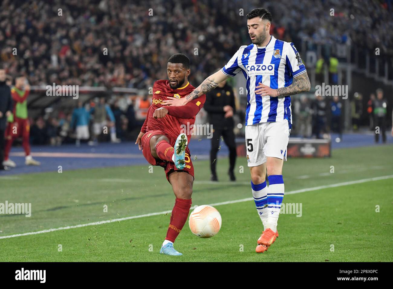 Roma, Italy. 09th Mar, 2023. Georginio Wijnaldum of AS Roma and Igor ...
