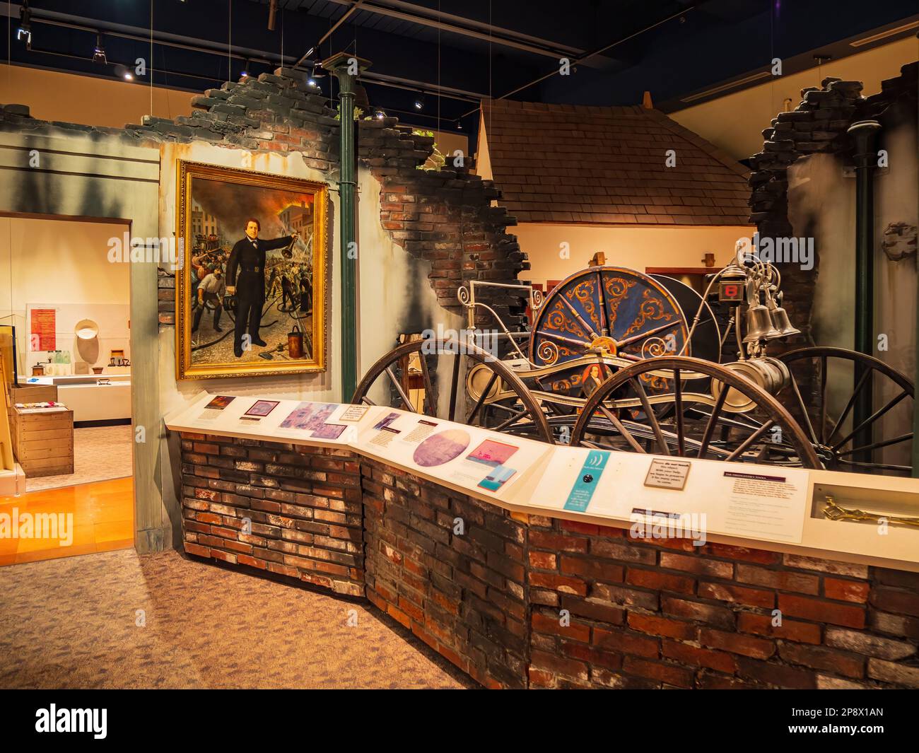 Missouri, FEB 22 2023 - Interior view of the Missouri History Museum ...