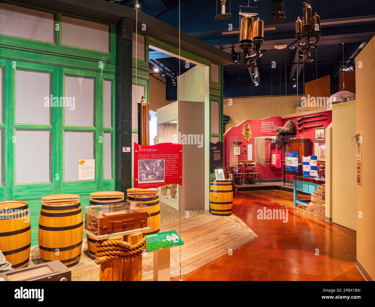Missouri, FEB 22 2023 - Interior view of the Missouri History Museum ...