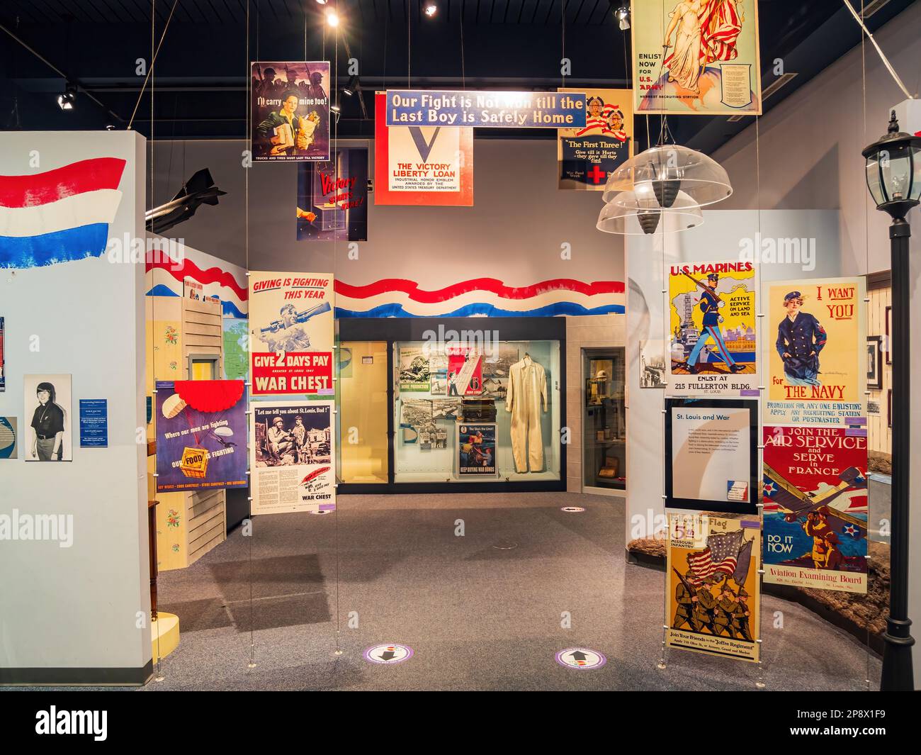 Missouri, FEB 22 2023 - Interior view of the Missouri History Museum ...