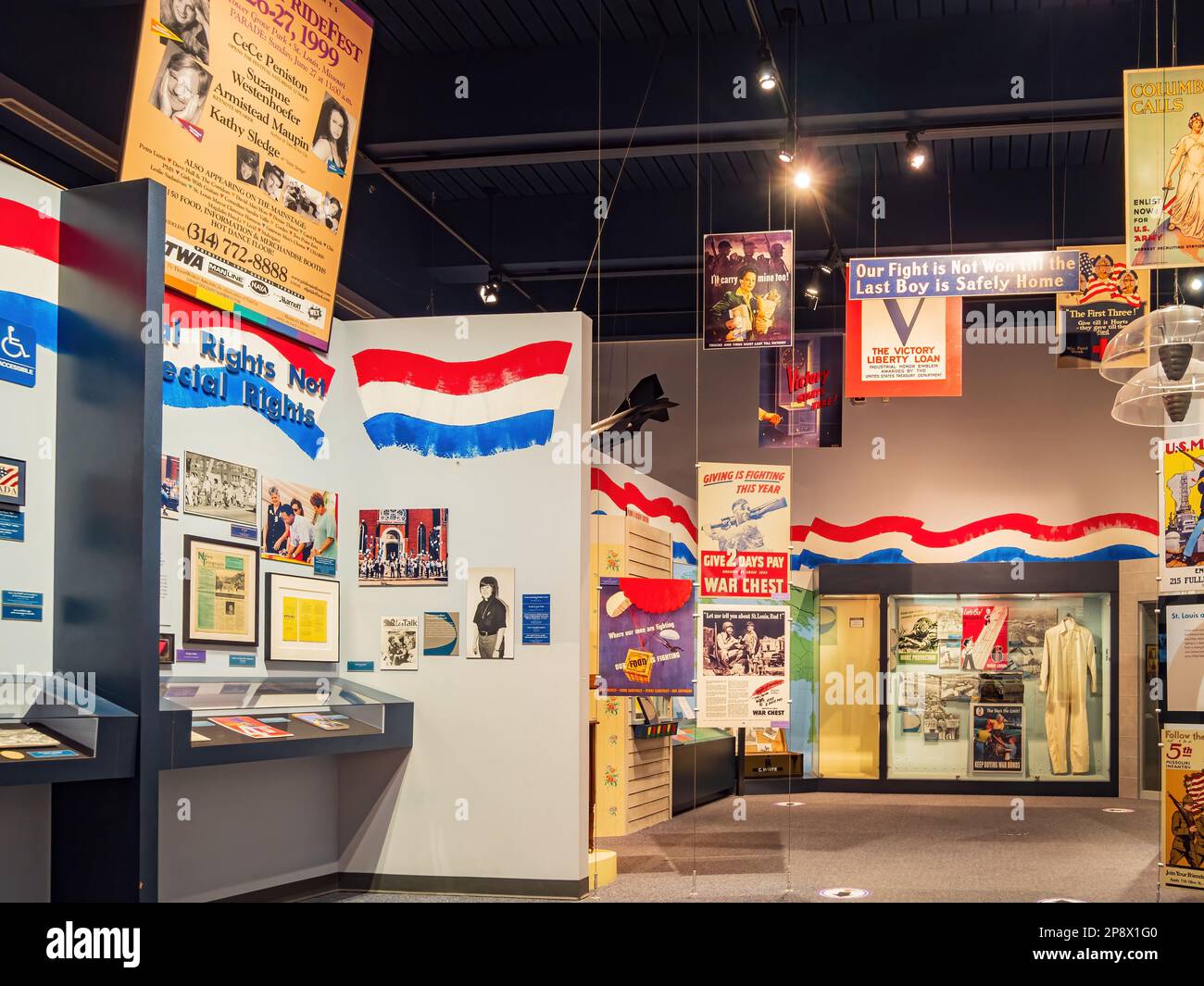 Missouri, FEB 22 2023 - Interior view of the Missouri History Museum ...