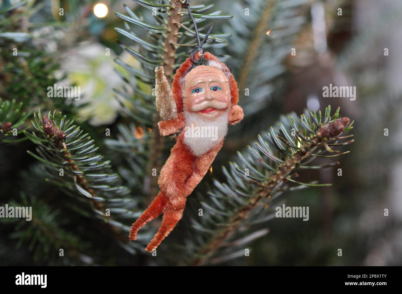 Vintage pipe cleaner Santa Stock Photo - Alamy