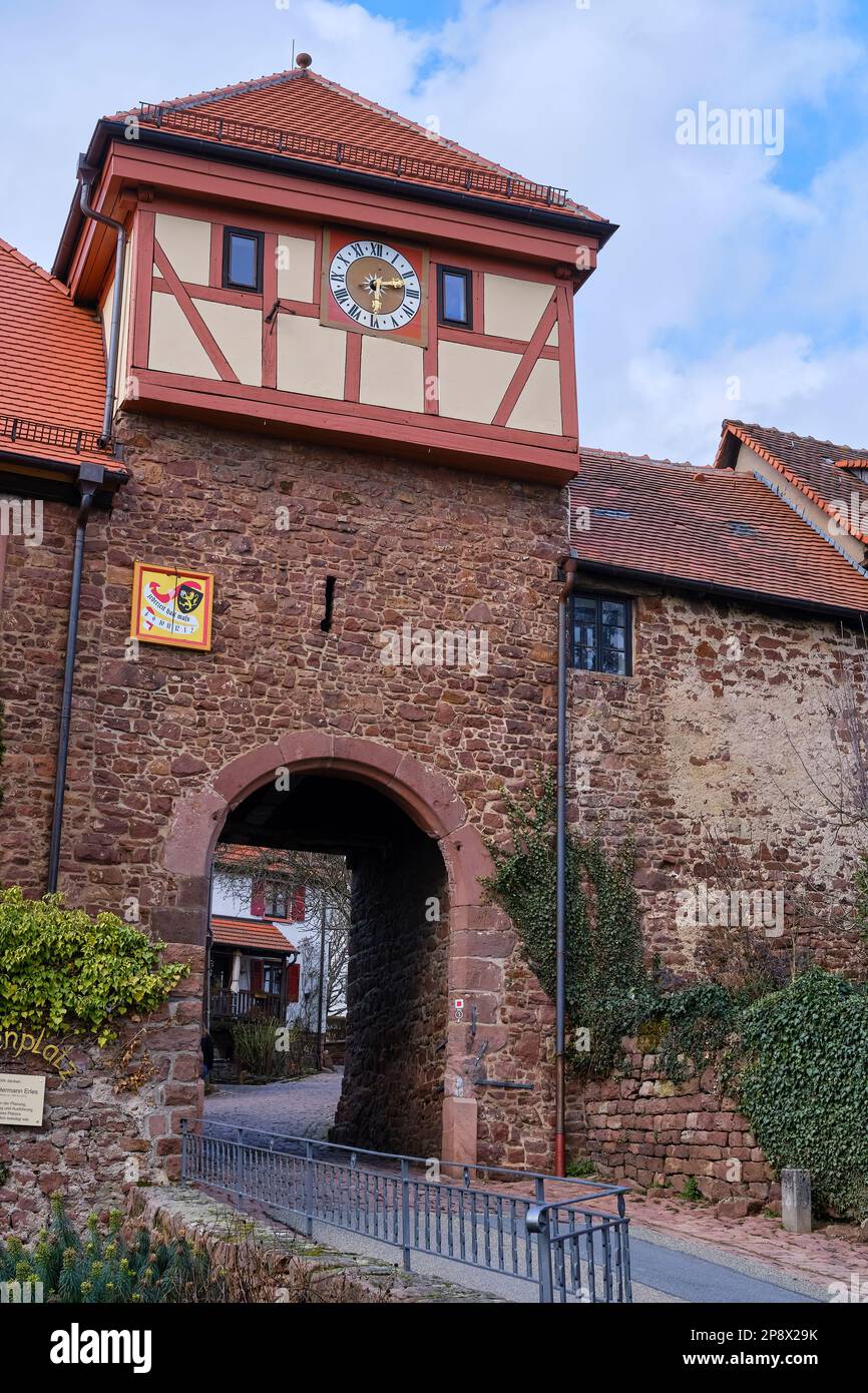 Dilsberg Medieval Town Gate, Neckargemund, Baden-Wurttemberg, Germany, Europe Stock Photo - Alamy