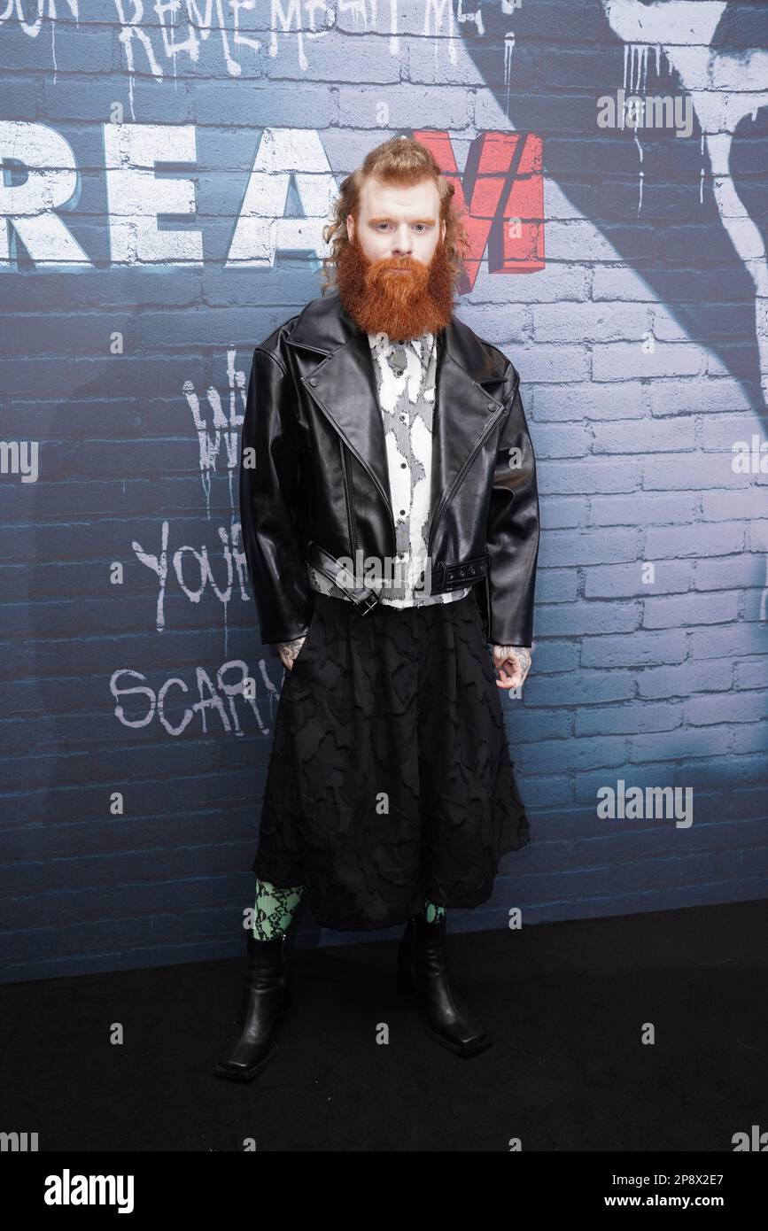 Jay Beech arrives for the gala screening of Scream 6 at Odeon West End ...