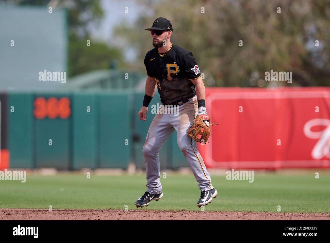 Pittsburgh Pirates second baseman Chris Owings (79) during a spring ...