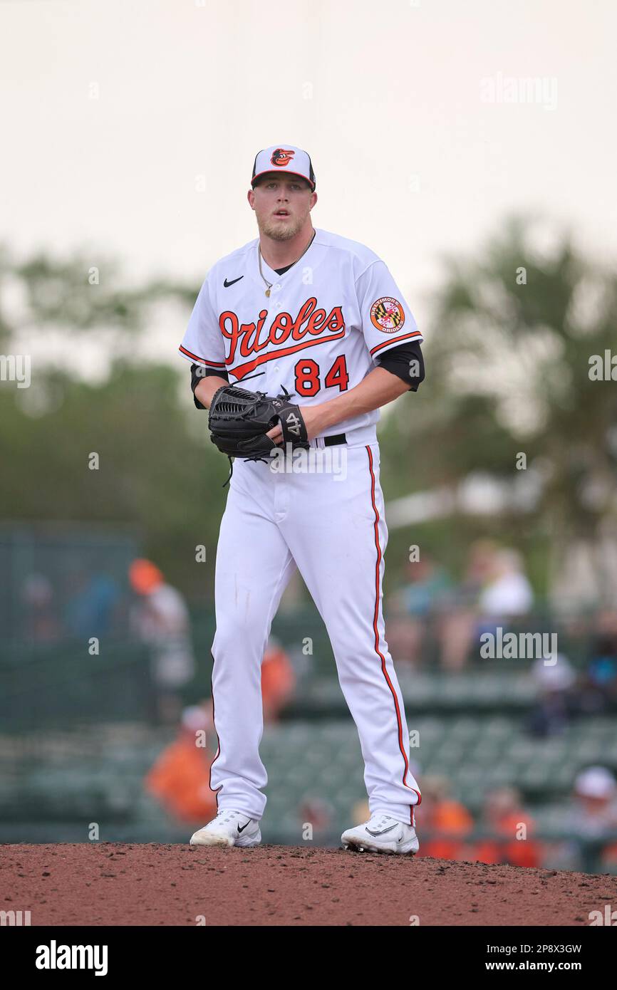 Baltimore Orioles pitcher Ryan Watson (84) during a spring training ...