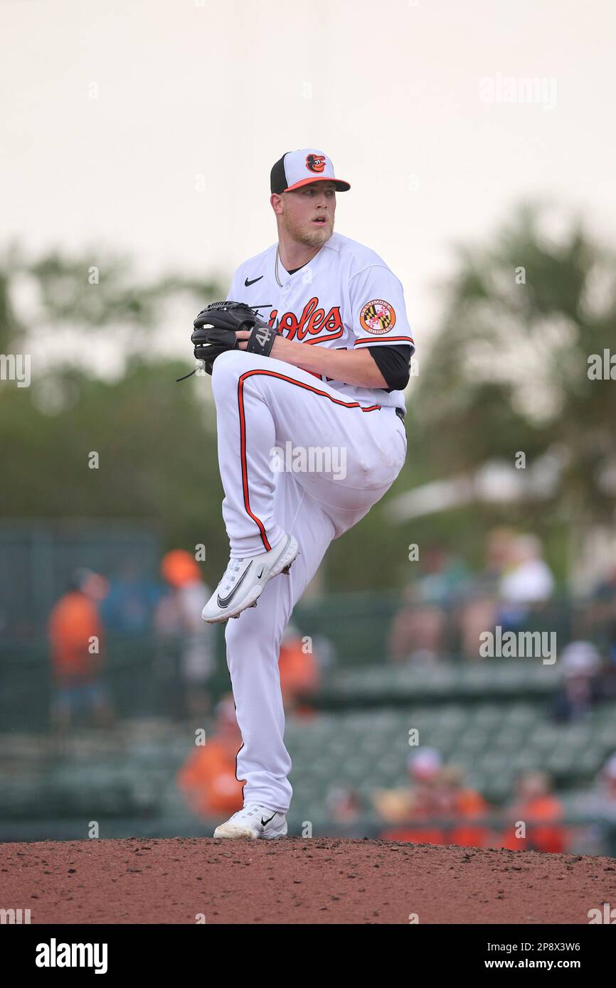 Baltimore Orioles pitcher Ryan Watson (84) during a spring training ...