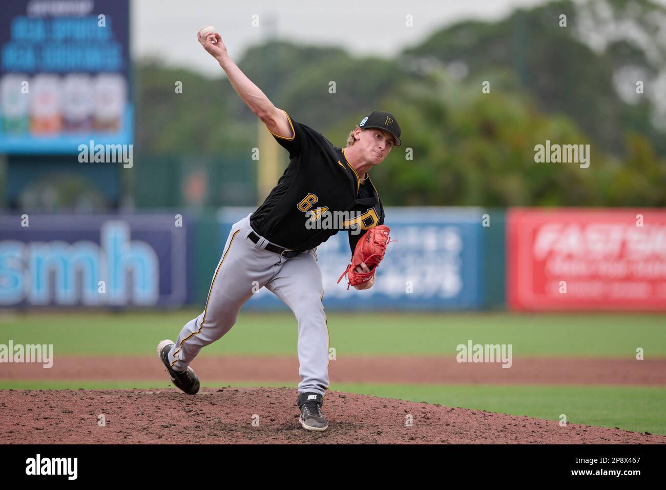 Pittsburgh Pirates pitcher Quinn Priester (64) during a spring training ...