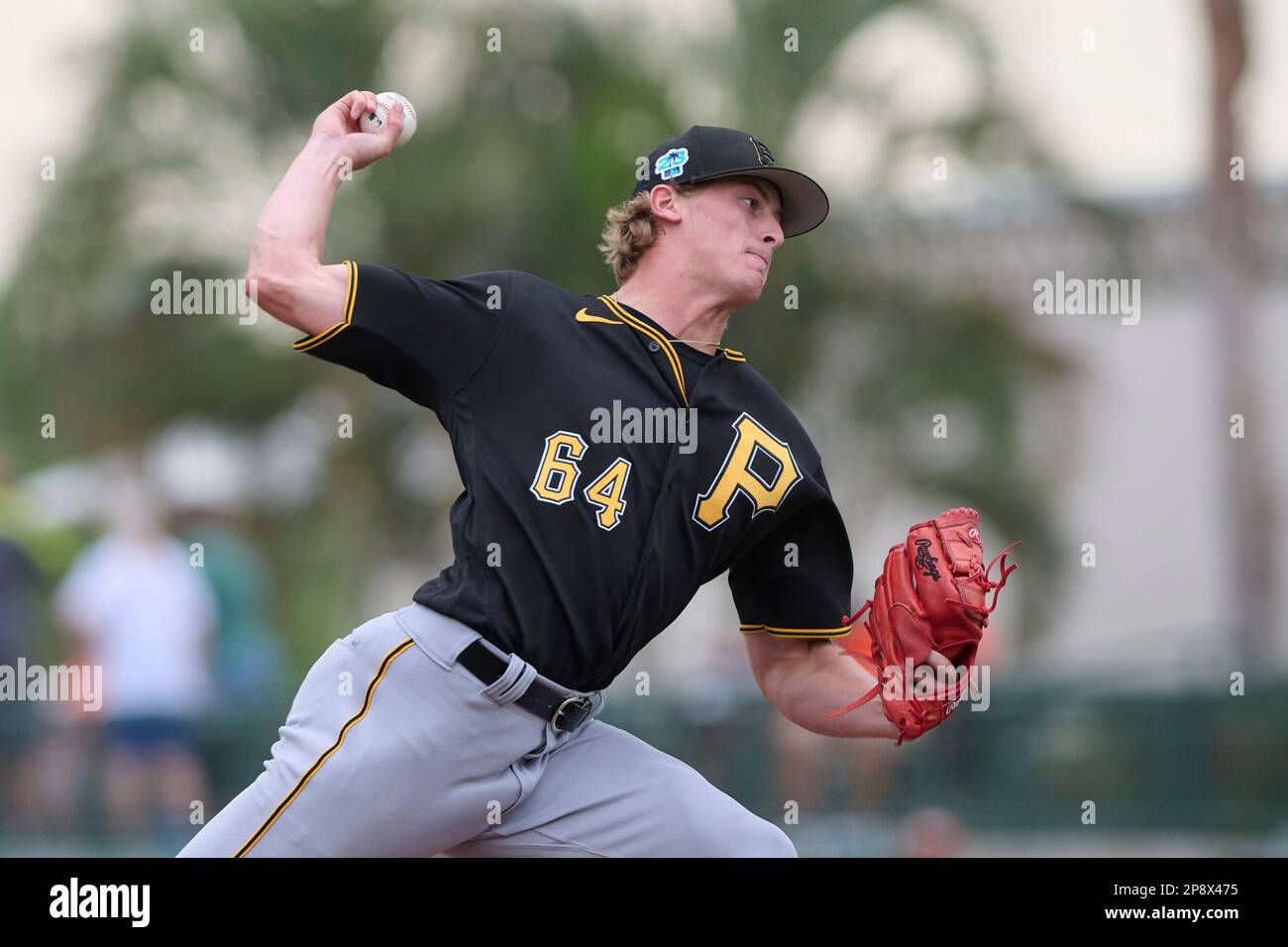 Pittsburgh Pirates pitcher Quinn Priester (64) during a spring training ...