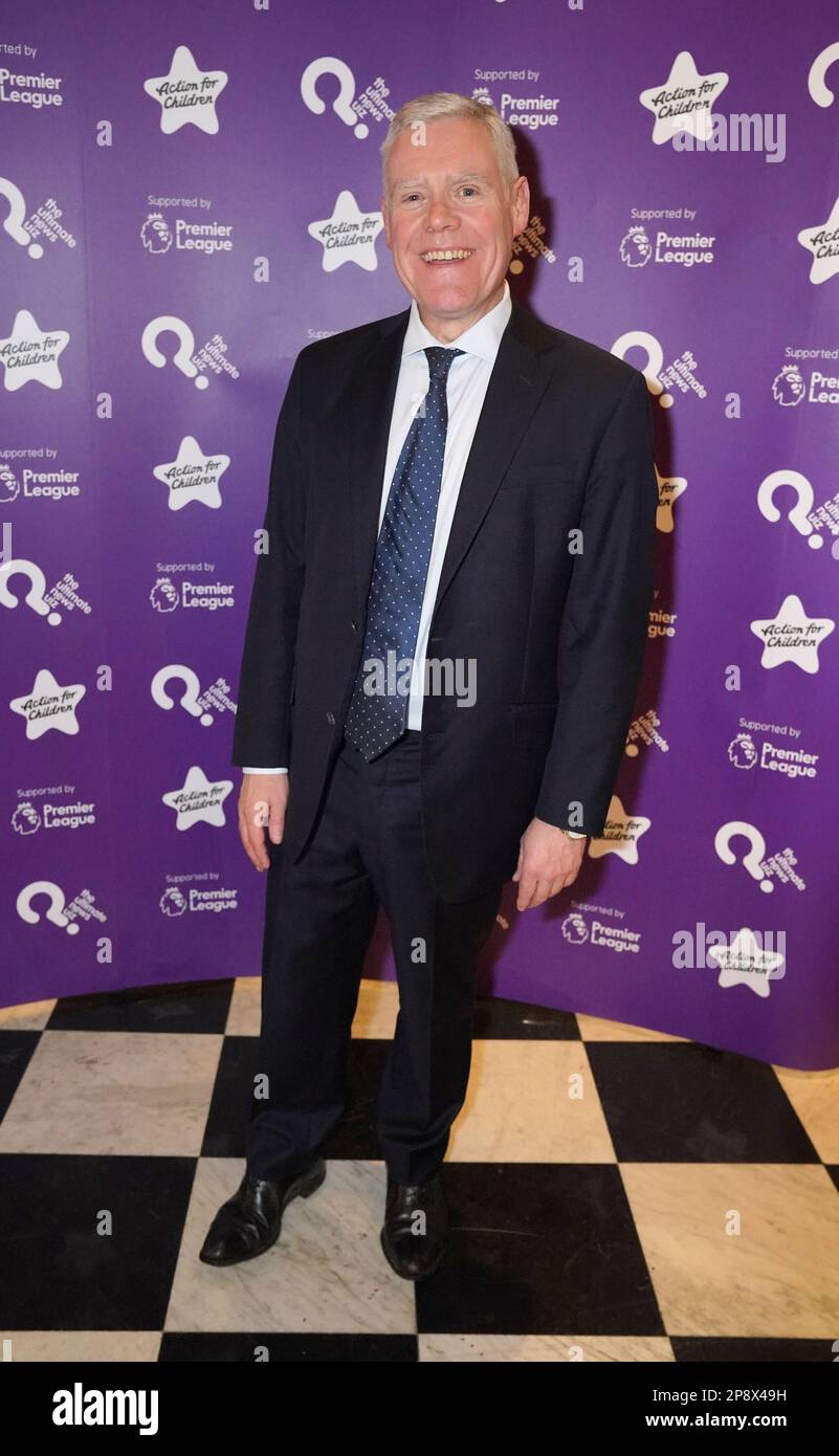 Ian King arrives for the Ultimate News Quiz in aid of Action for ...