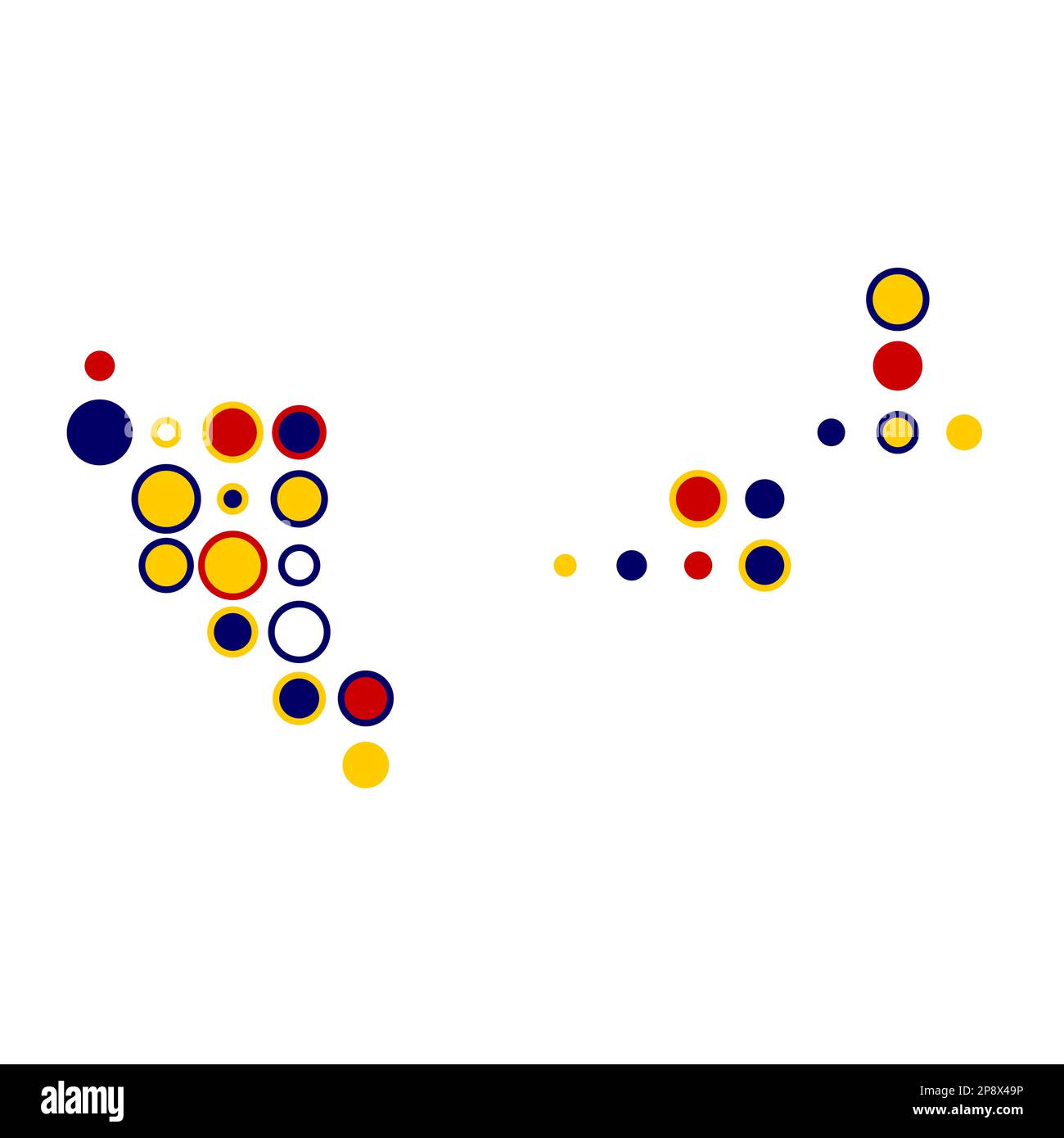 Malaysia Map Silhouette Pixelated generative pattern illustration Stock ...