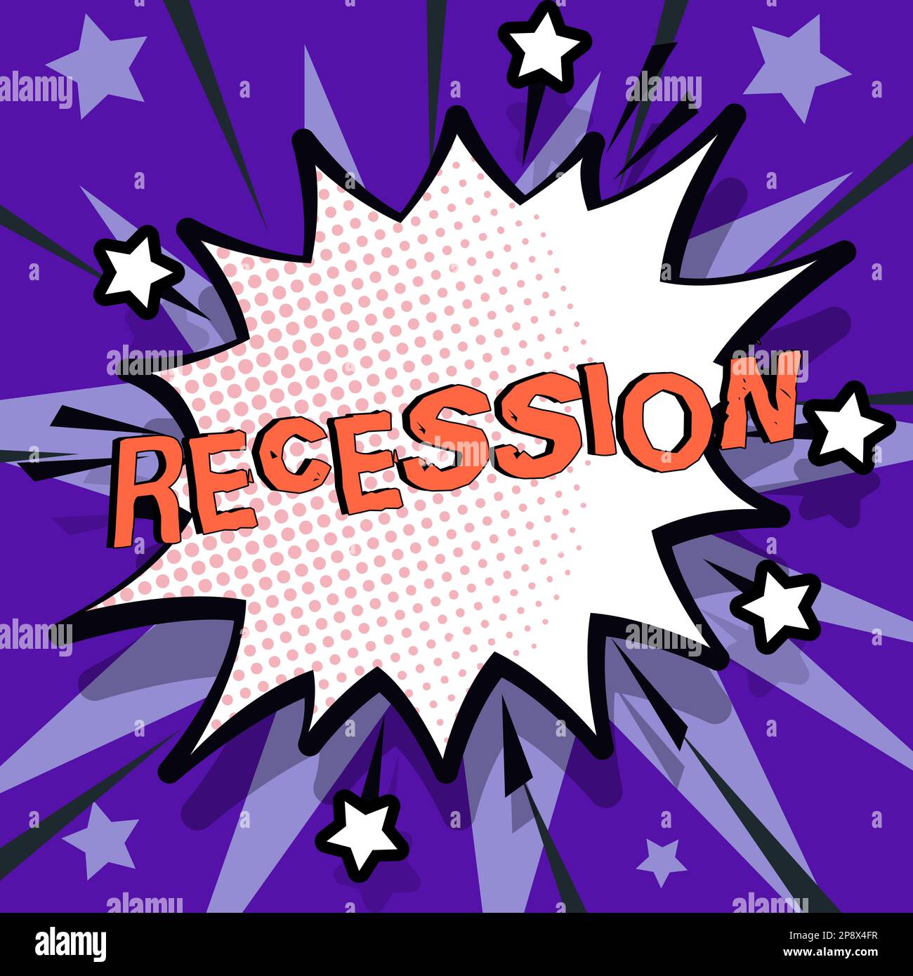 Inspiration showing sign Recession. Business concept the process of ...