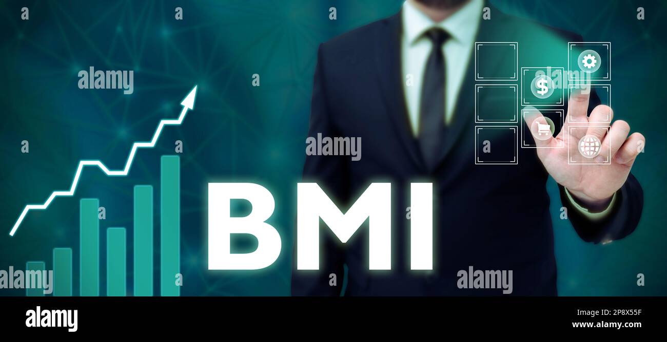 Handwriting text Bmi. Internet Concept Method of estimating body fat ...