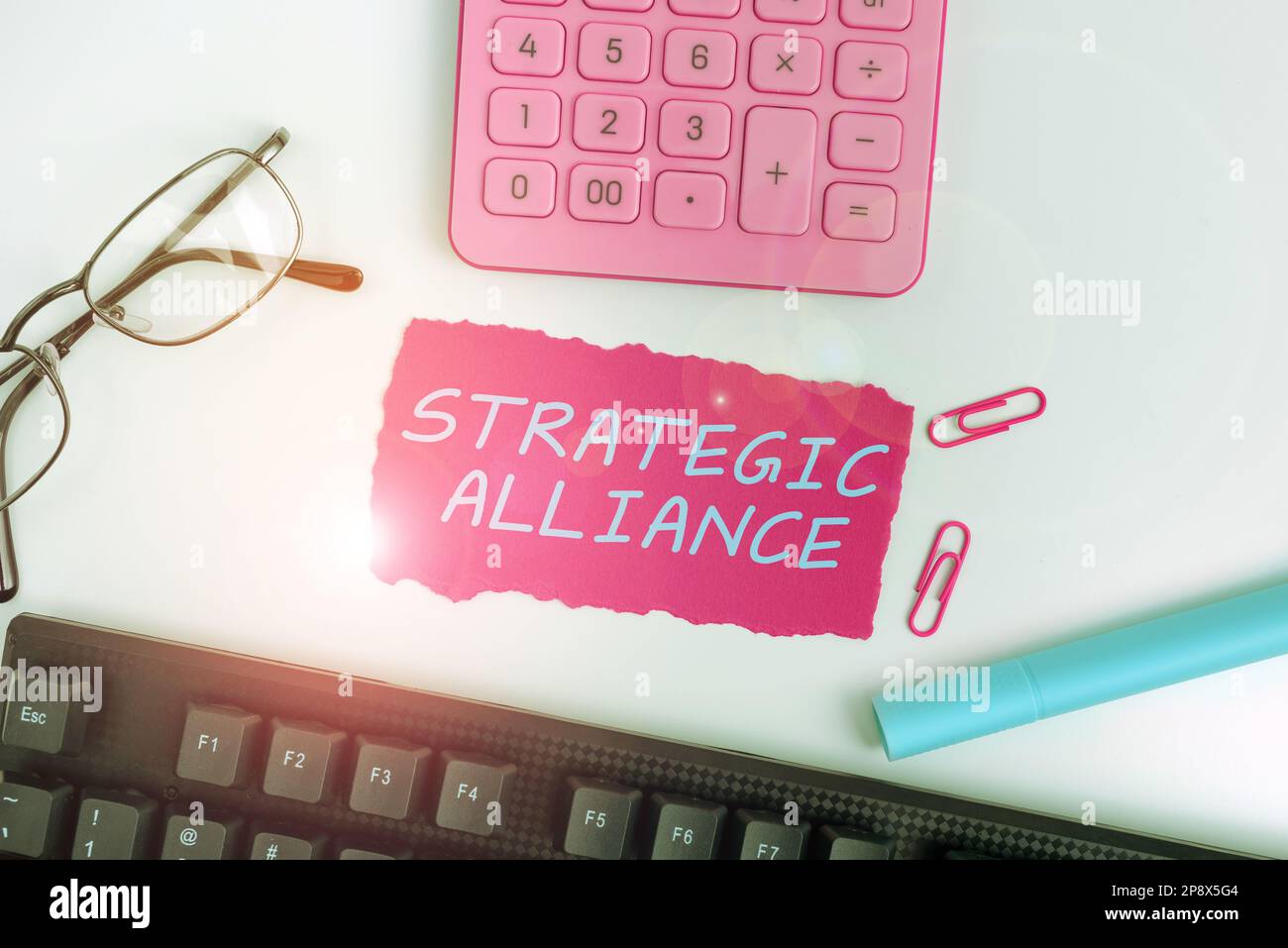 Handwriting text Strategic Alliance. Business approach a bond between ...