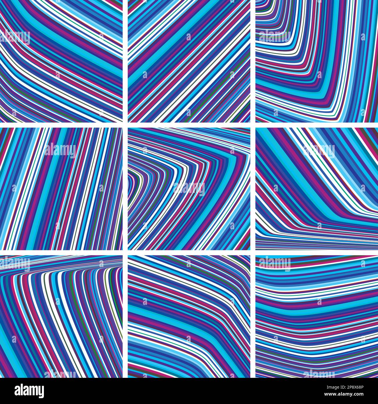 Tile in a bright contrast stripes. Striped graphic pattern. Vector ...