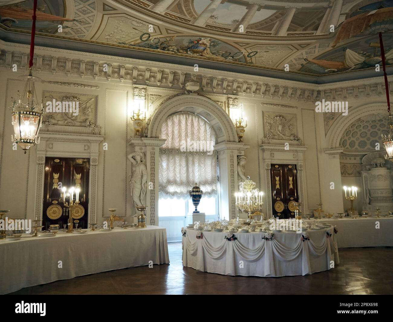 Throne room, Pavlovsk Palace, Russian Imperial residence, Pavlovsk ...