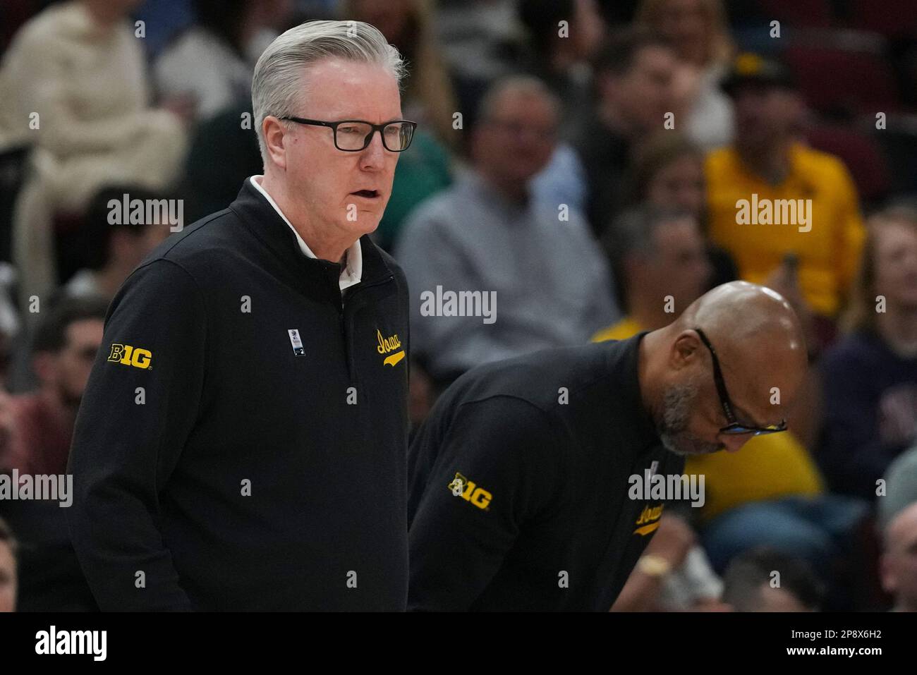Iowa head coach Fran McCaffery directs his team during the first half ...