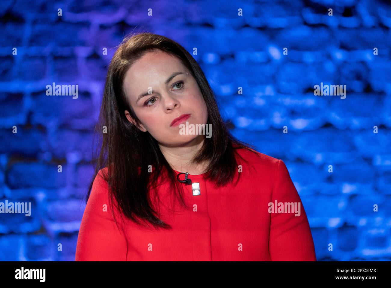 SNP leadership candidate Kate Forbes taking part in the SNP leadership ...