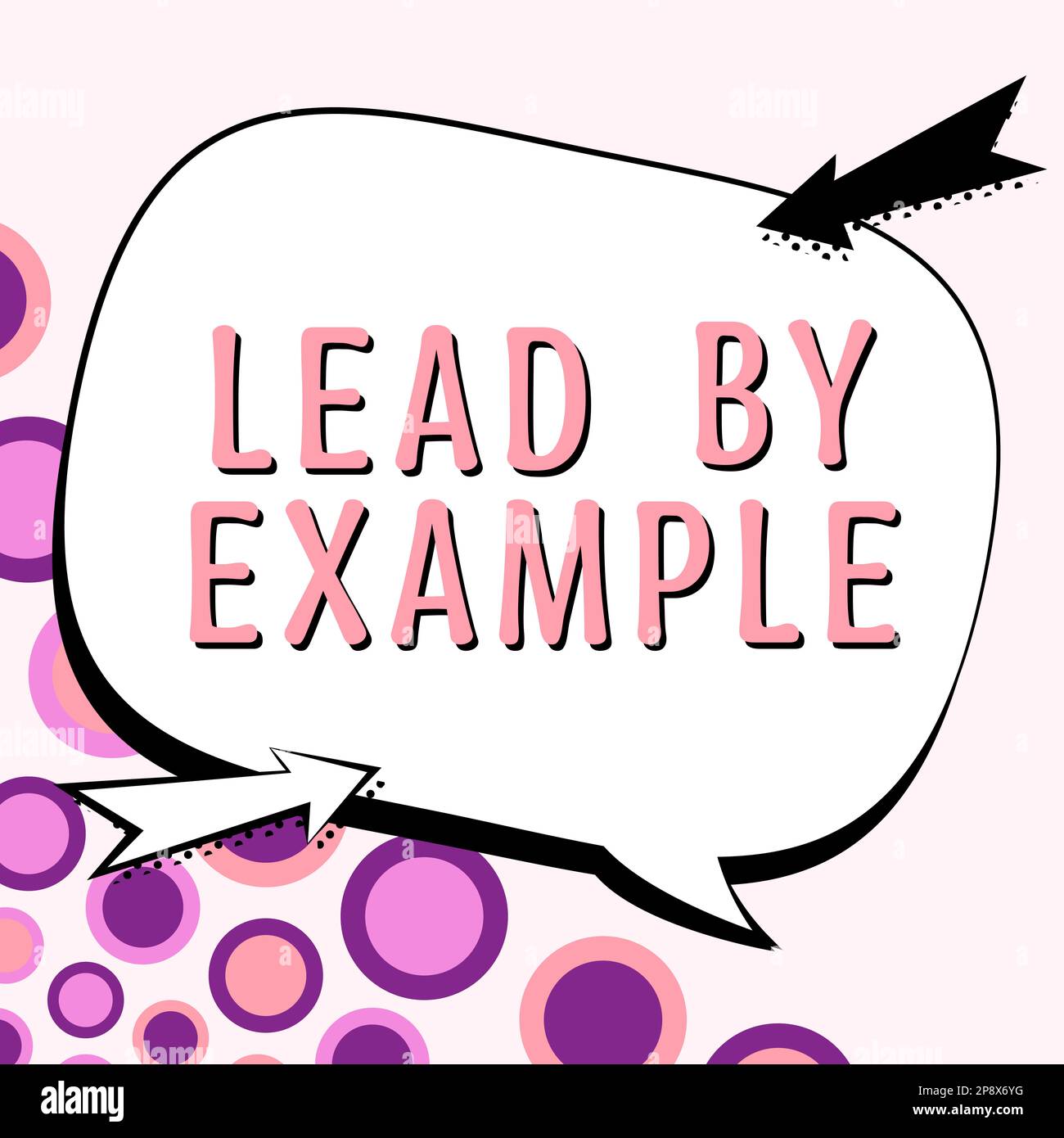 Hand writing sign Lead By Example. Conceptual photo Be a mentor leader ...