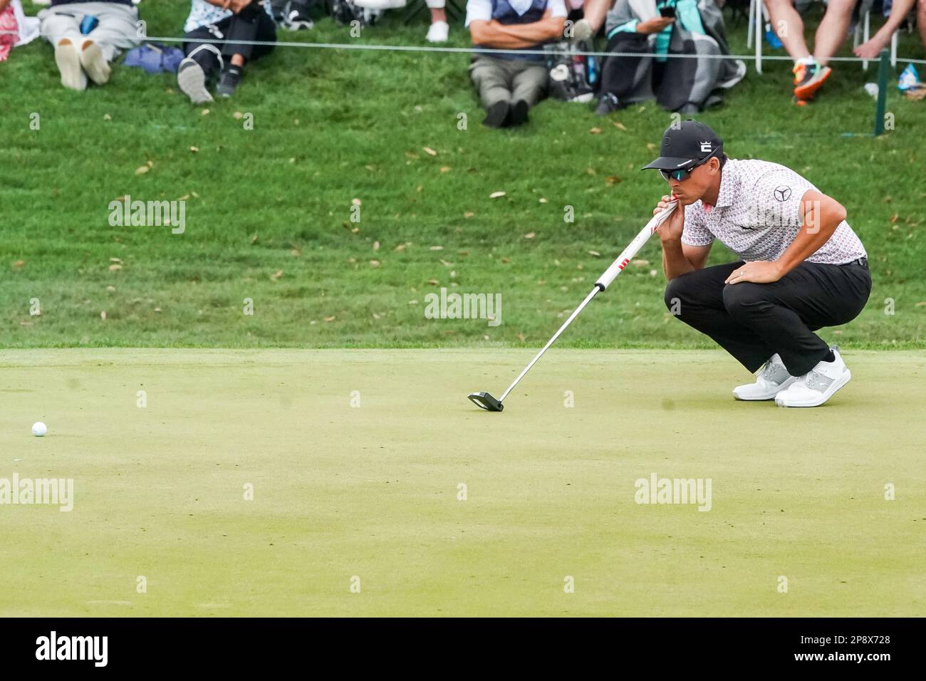 Ponte Vedra Beach, Florida, USA. 9th Mar, 2023. Rickie Fowler lines up ...