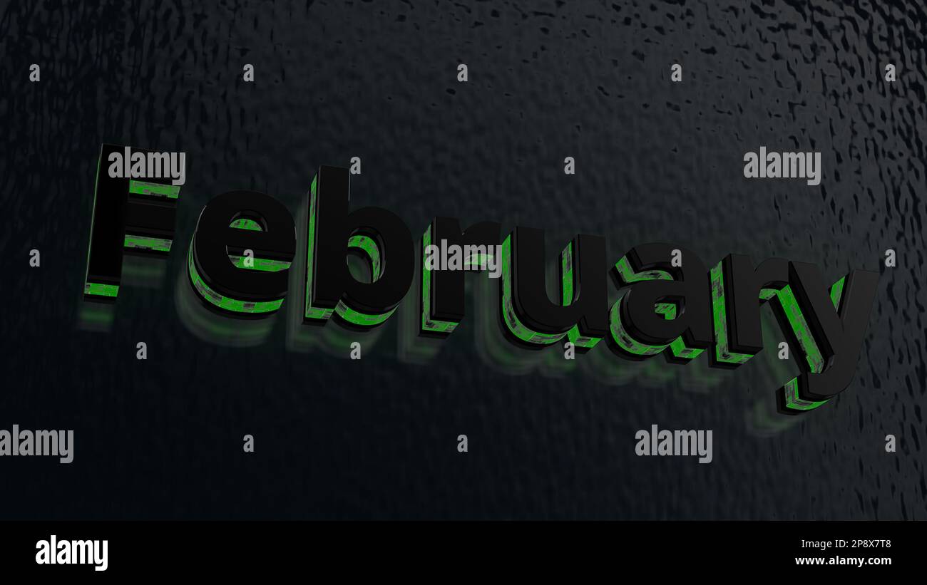 Word february hi-res stock photography and images - Alamy