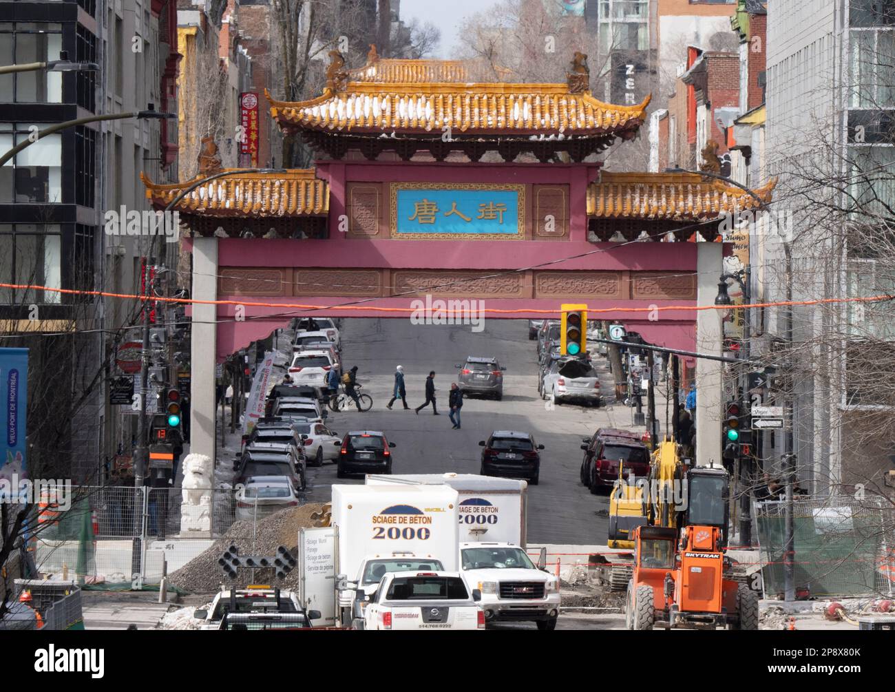 The Chinatown gate is seen on Thursday, March 9, 2023 in Montreal ...