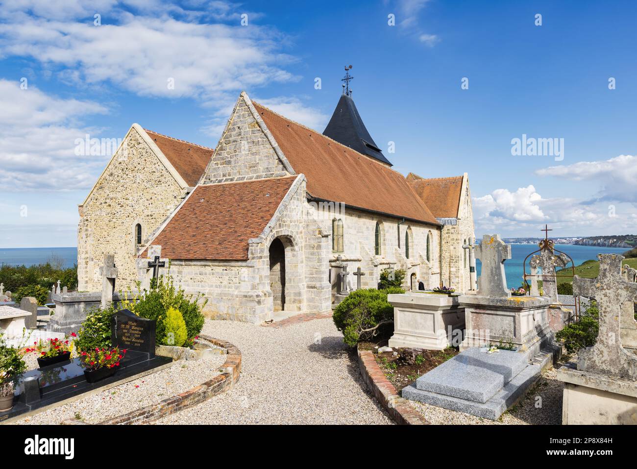 Varengeville-sur-Mer, France - September 29, 2022: The church Saint ...