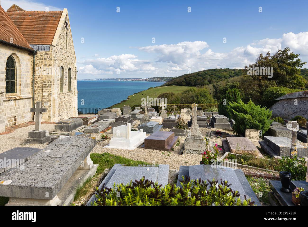 Varengeville-sur-Mer, France - September 29, 2022: The church Saint ...
