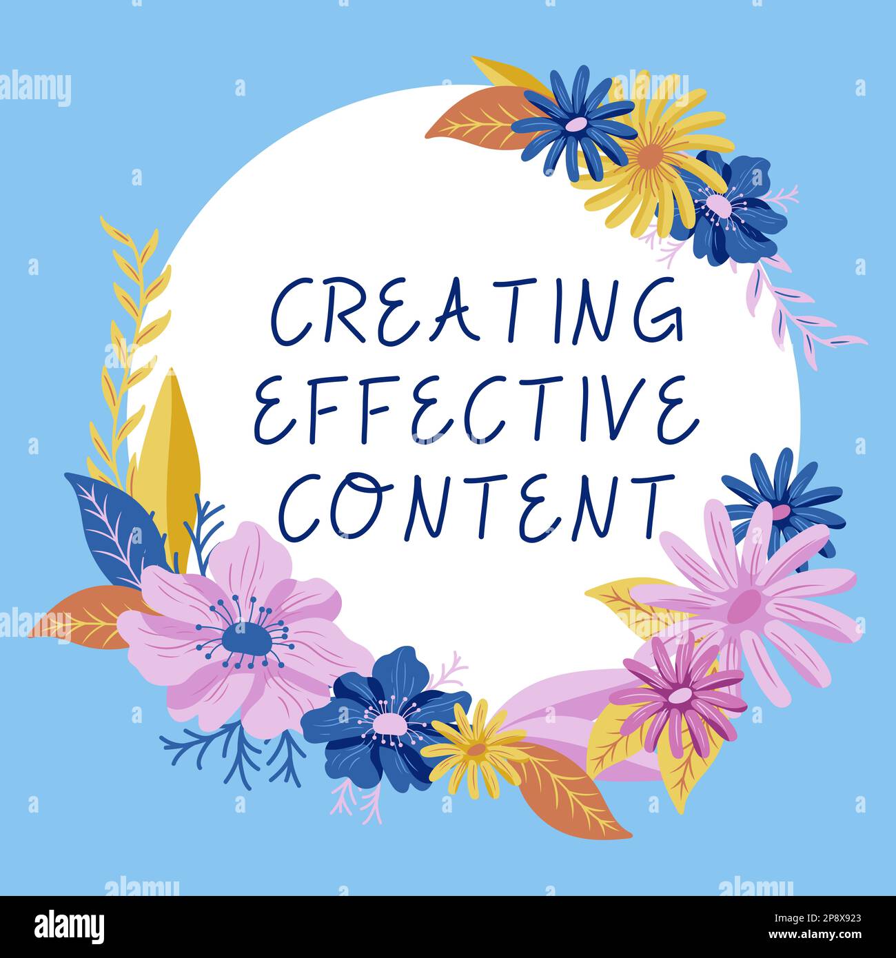 Hand writing sign Creating Effective Content. Word Written on Valuable ...