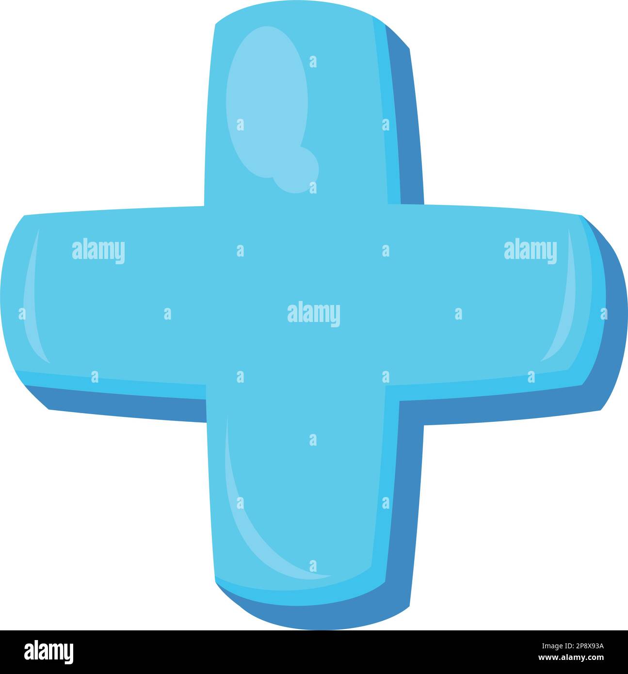 medical blue cross symbol icon Stock Vector Image & Art - Alamy